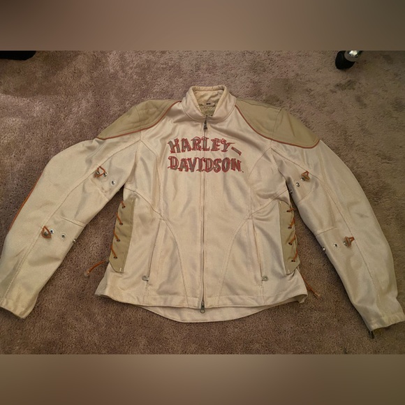Harley-Davidson | Jackets & Coats | Padded Harley Davidson Biker Jacket ...